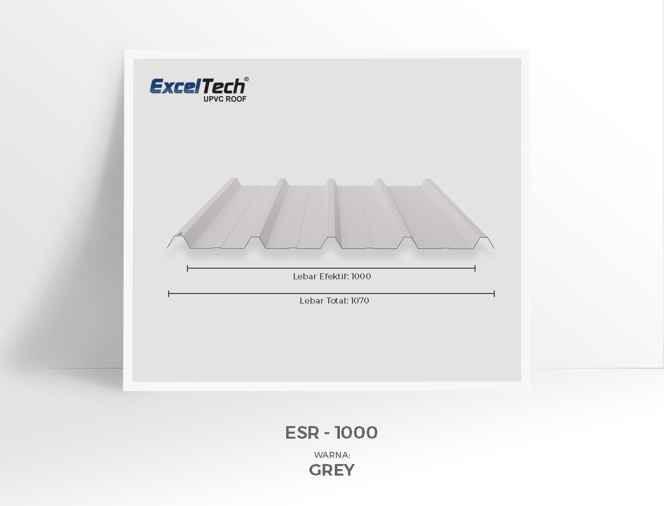 Atap uPVC Single Layer ExcelTech - Atap PVC
